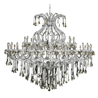 Elegant Lighting 2801G72-GT/RC Maria Theresa 49 Light 72" Wide Crystal ...