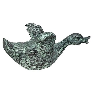 Design Toscano Sliding Duck Spitting Bronze Garden Statue - Bed Bath ...