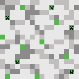 Minecraft Grey Pixel Creeper Peel and Stick Wallpaper - Bed Bath ...