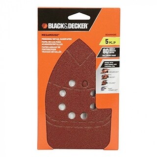 Black & Decker BDAMM080 Megamouse Coarse Sandpaper, 80 Grit - Bed Bath ...