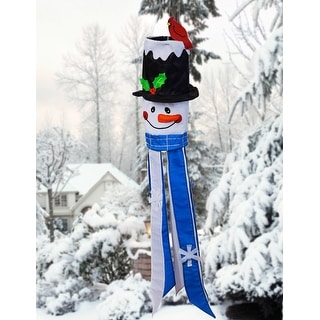 46 in. Snowman Applique Sculpt Wind Sock - Bed Bath & Beyond - 36724568