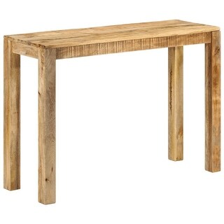 Console Table 43.3"x13.8"x29.9" Rough Mango Wood，Foyer Sofa Table ...