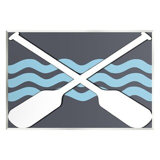 Stupell Crossed Boat Oars Sea Waves Wall Plaque Art by Lil' Rue - Bed ...