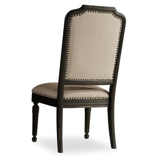 Corsica Uph Side Chair, Dark Espresso Acacia - 21"W x 42"H x 23.75"D ...