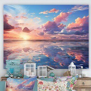 Designart "Neo Impressionism Infused Sky Reverie I" Sky Wall Art - Bed ...