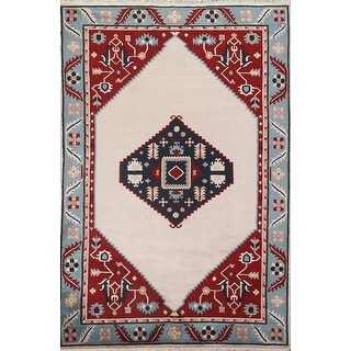 Geometric Nepal Tibetan Oriental Area Rug Hand-knotted Wool Carpet - 6 ...