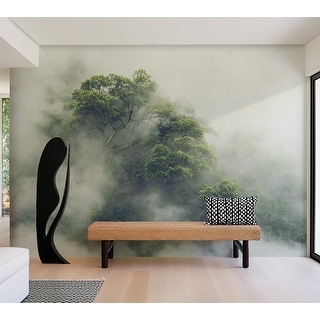 Peel & Stick Landscape Wall Mural - Foggy Nature - Bed Bath & Beyond ...
