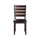 Black and Cherry Ladder Back Side Chairs (Set of 2) - Bed Bath & Beyond ...