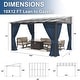 Wall Mounted Gazebo, Outdoor PC Board Roof Canopy Pergola Awnings with ...