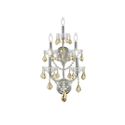 Fleur Illumination Collection Wall Sconce D:12in H:29.5in E:11.5in Lt:5 ...