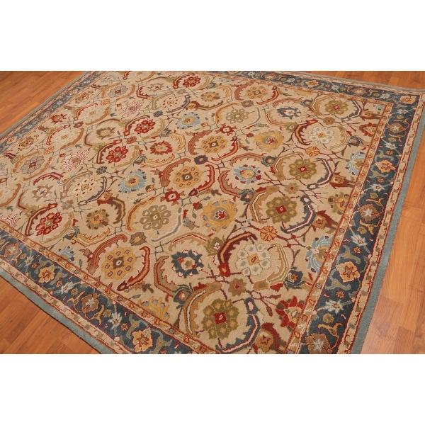 Hand Tufted Wool William Morris Transitional Oriental Area Rug Green ...