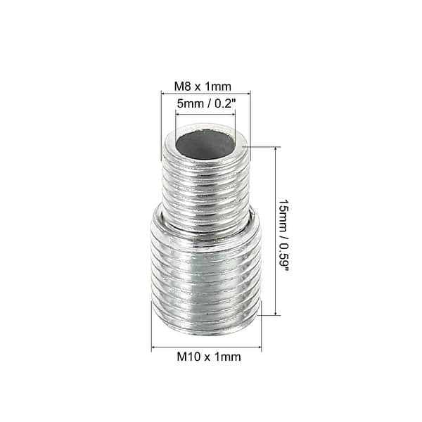 10pcs M10 to M8 Double Male Threaded Reducer Bolt Screw Adapter - Bed ...