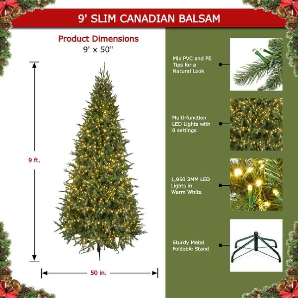 Forever Tree 9' Slim Canadian Balsam Fir (8 Functions) - Bed Bath ...