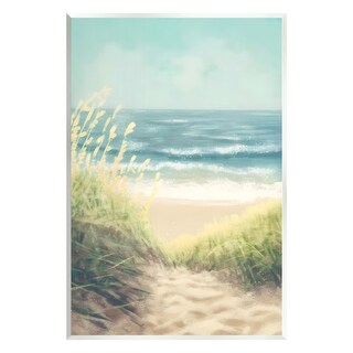 Stupell Subtle Beach Reeds Wall Plaque Art Design by Petals Prints ...