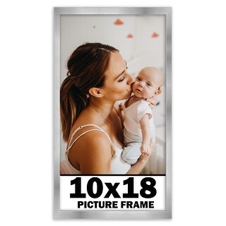 10x18 Frame Stainless Steel Silver Picture Frame - Modern Photo Frame ...