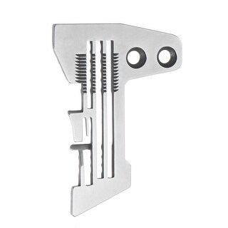 E809 4-Thread 5mm Hole Dia Chrome Plated Needle Plate for Sewing ...