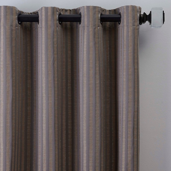 Rail Stripe Room Darkening 100% Cotton Window Panel - Bed Bath & Beyond ...