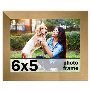 6x5 Frame Gold Bronze Picture Frame - Modern Photo Frame Includes UV ...