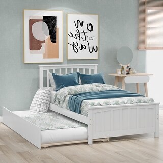 Double Platform Bed With Rollers This Bed Has A Classic Silhouette That ...