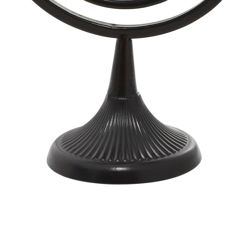 Black Metal Clock with Tilted Stand (Set of 4) - Overstock - 14521991