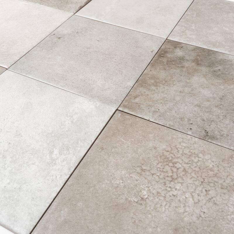 Zahara 6x6 Cool Gray Porcelain Zellige Square Wall and Floor Tile (5.38 ...