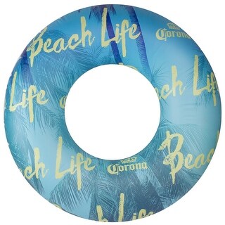 36" Inflatable Corona Beach Life Swimming Pool Tube Ring - Bed Bath ...