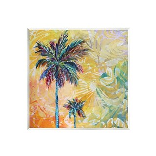 Stupell Modern Patterned Palm Trees Wall Plaque Art Design by Megan ...
