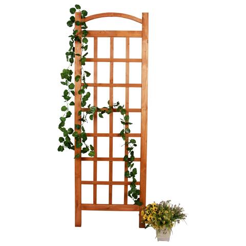 Arched Square Lattice Trellis - 24" x 1" x 72" - Overstock - 33605281