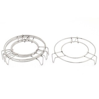 Stainless Steel Wire Steamer Rack Food Steaming Stand 12cm Dia 4PCS ...