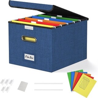 File Box Organizer with lid 1 Pack - Bed Bath & Beyond - 39427040