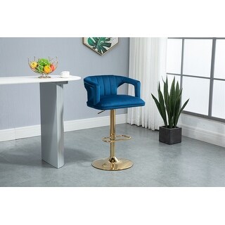 Vintage Bar Stool With Backrest and Footrest Counter Adjustable Height ...