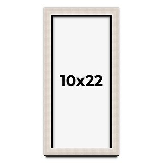 10x22 Shadow Box Frame Silver Real Wood Contemporary Shadowbox Display ...