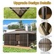 Erommy Outdoor Solarium Sunroom, Patio Hardtop Gazebo, Aluminum Frame ...