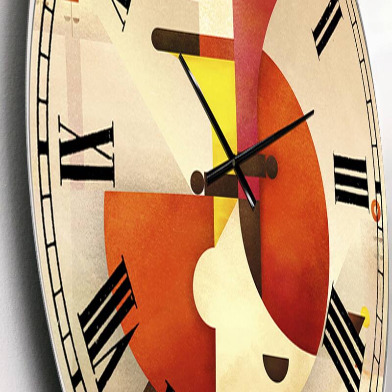 Designart 'All That Jazz' Large Mid-Century Wall Clock - Overstock ...
