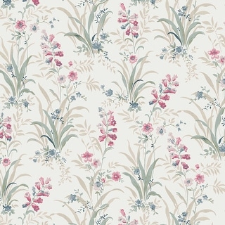 Laura Ashley Mosedale Posy Soft Natural Wallpaper - Bed Bath & Beyond ...