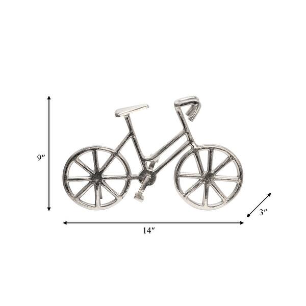 9" Metal Bicycle Sculpture Aluminum Decorative Bike Figurine for Home ...
