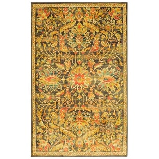 SAFAVIEH Handmade Mirkku Modern Medallion Micro-Loop Wool Area Rug - On ...