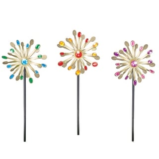 Crystal Double-Sided Mini Wind Spinners - Set of 3 - 10.130 x 8.000 x 5 ...