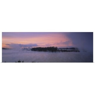 "Fog over river at dawn, Ohio River, Louisville, Kentucky" Poster Print ...