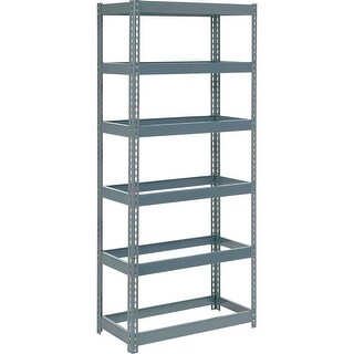 Boltless Extra Heavy Duty Shelving 36"W x 12"D x 60"H, 6 Shelves, No ...