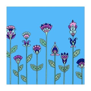 Simple Flowers Drawing Botanical Botany Feminine Art Print/Poster - Bed ...