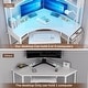 Triangle Corner Desk Small Computer Desk Storage Shelves - Bed Bath ...