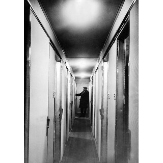 Inside The Hindenburg Airship Interior Corridor Of The Passenger Cabin ...