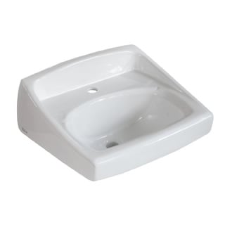 American Standard Lucerne 20-1/2" Wall Mounted Porcelain Bathroom Sink ...