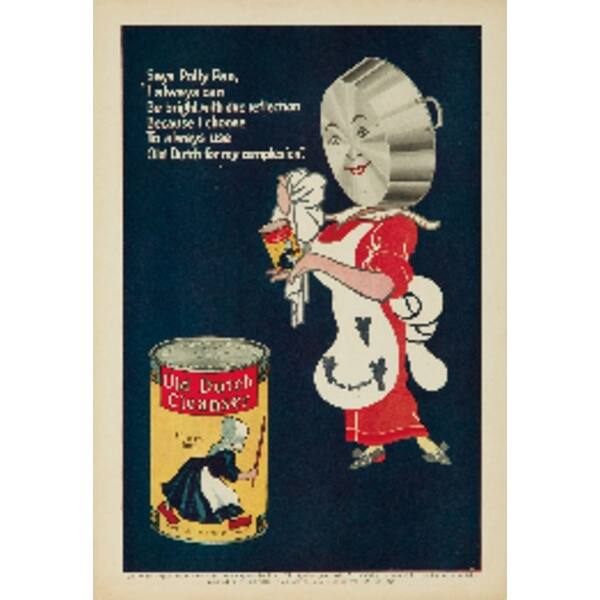 3 Old Dutch Cleanser (A) USA 1938 Vintage Ad (100% Cotton Towel ...