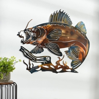 StyleCraft Laser Cut & Heat Colored - Metal Wall Art - Fish - Bed Bath ...