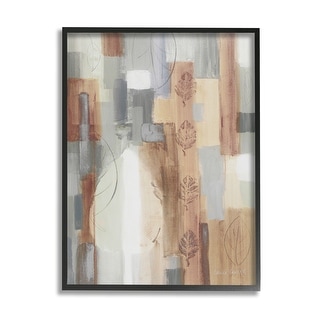 Stupell Organic Leaf Watermarks Intricate Irregular Rectangular Pattern ...