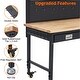 48"x 24" Workbench for Garage, Heavy Duty Workstation with Drawer ...