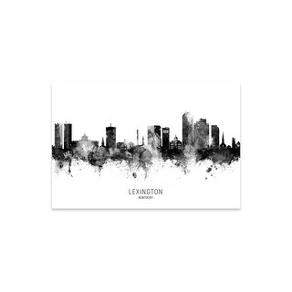 Lexington Kentucky Skyline Name Black And White Print On Acrylic Glass ...