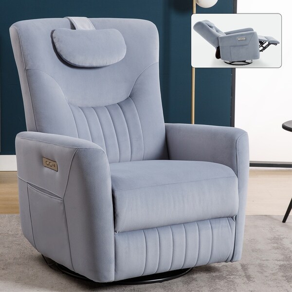 Recliner with lumbar and neck support store